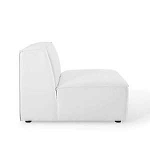 Modway Restore 5-Piece Upholstered Sectional Sofa in White