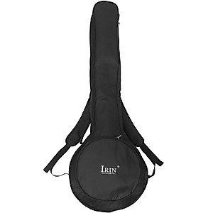 Banjo Gig Bag Banjo Case: Black Kmise Carrying Gig Bag Interior Padded Hardshell for String Full Size Resonator Banjos