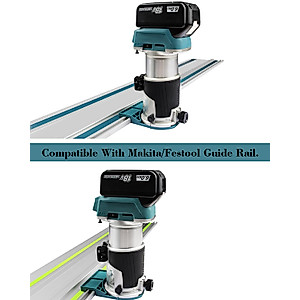 Track Saw Guide Rail Adapter for Makita/Festool Compatible with Router for Makita 18V RT0701C XTR01Z