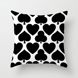 Throw Pillow Covers 18 X 18 Inch Set of 4 Cushion Decorative Square Pillow Cases for Couch Sofa Bed P-204