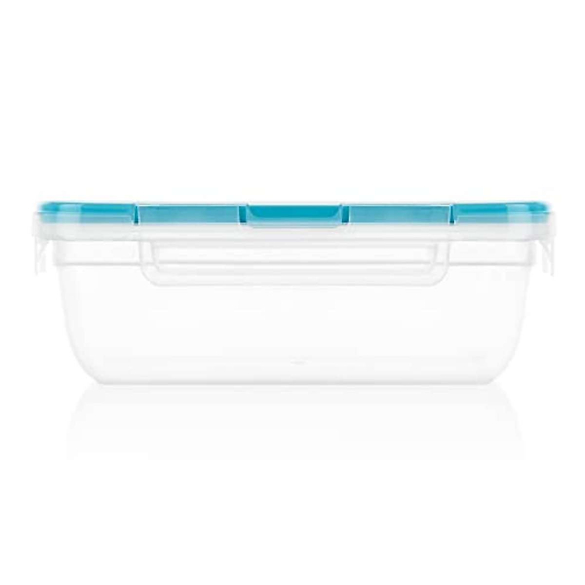 Snapware Total Solution 8.5-Cup Plastic Food Storage Container with Lid, 8.5-Cup Rectangular Meal Prep Container, Non-Toxic, BPA-Free Lid with 4 Locking Tabs, Microwave, Dishwasher, and Freezer Safe