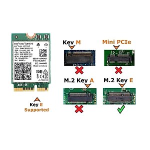 HighZer0 Electronics AX1675i Killer Series Upgraded WiFi 6E Adapter | Gaming WiFi Adapter | CNVio2 M.2 Wifi Card | 2.4 Gbps WiFi for PC | Bluetooth 5.3 Support | Requires Intel 11th+ Gen CPU (AX1675i)