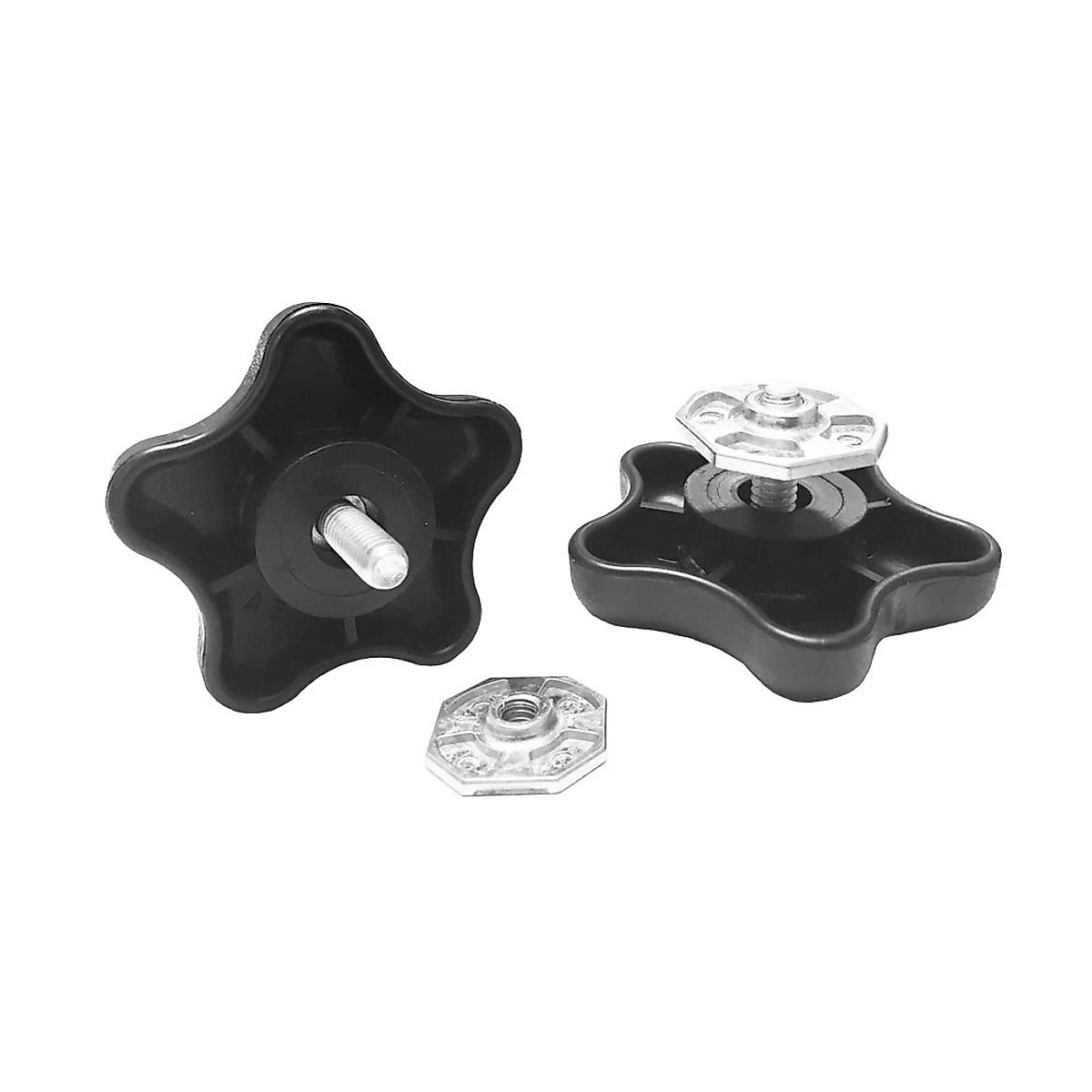 Carefree 901022 Black RV Awning Brace Knob with Clamp