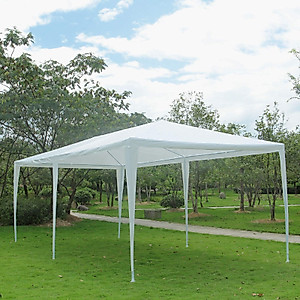 OxiQmart 10'x30' Outdoor Canopy Party Wedding Tent White Gazebo Pavilion w/8 Side Walls