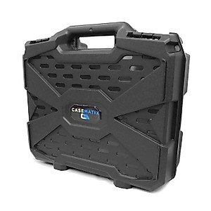 CASEMATIX Podcast Equipment Hard Case Compatible With RodeCaster Pro, Podcasting Microphone and Podmic Audio Mixer Accessories - Impact Absorbing Padded Foam Protection