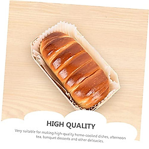 Cabilock 6pcs Toast Box French Toast French Bread Pan Cake Plates Disposable Kitchen Bread Plates Nonstick Toast Wave Baking Storage Pans Oven Bakeware Kitchen Baking Mold Dessert Oven