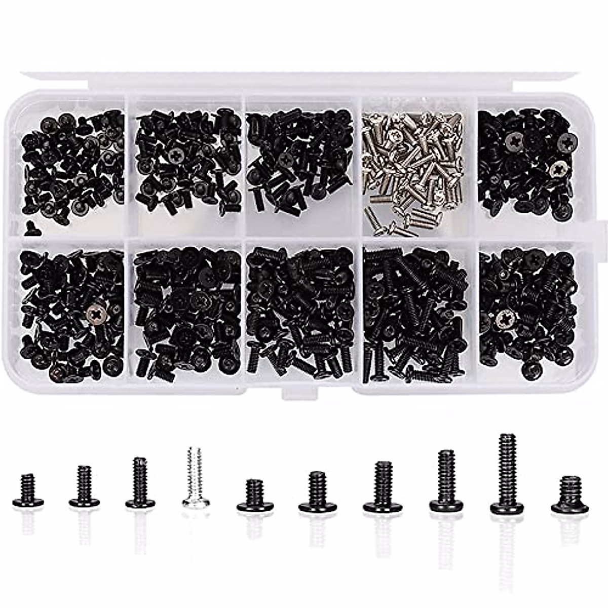 OPYTR Screw Anchors 500Pcs M2 M2.5 M3 Laptop Notebook Computer Screw Kit Set Anchors