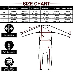 Move 2 Change Full Length Wetsuit Kids 3mm Neoprene Suit, Full Body Toddler Wetsuit, Kids Wetsuit for Boys & Girls. Swim, Surf, Play. Sun Safe Thermal Baby Swimsuit Boy, Baby Wetsuit, Kids Wetsuits