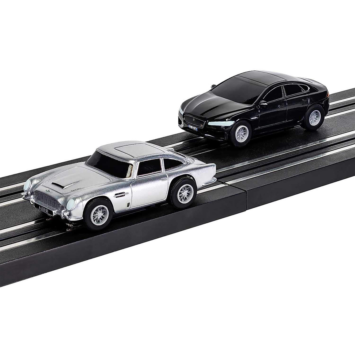 Scalextric Micro James Bond No Time to Die 1:64 Battery Powered Slot Car Race Track Set G1161T, Black