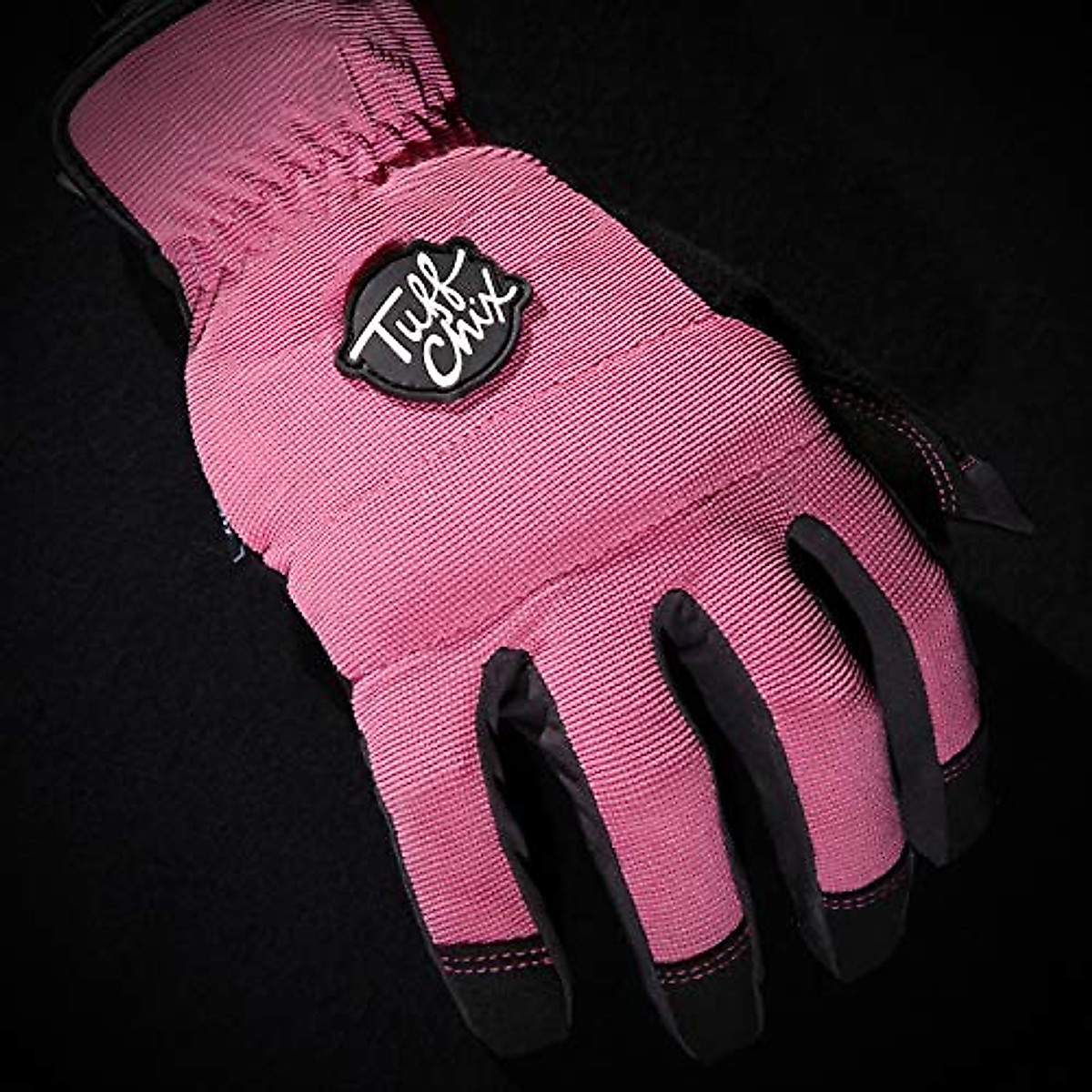 Ironclad Tuff Chix Women's Work Gloves TCX, Designed for Women's Hands, Performance Fit, Durable, Machine Washable, (1 Pair), X-LARGE Pink
