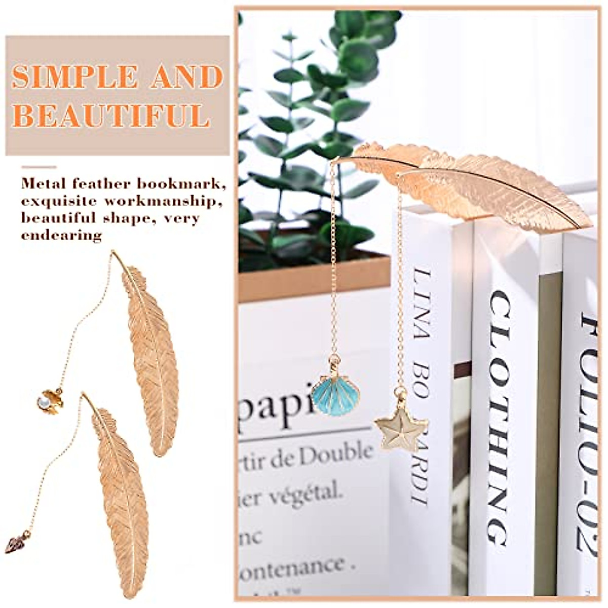 4 Pcs Metal Bookmarks Teacher Bookmark Back to School Gift Thank You Gifts Inspirational Bookmark Teacher Appreciation Gifts Graduation Birthday Gifts Bookmarks Christmas Gift for Book Lover Women Men