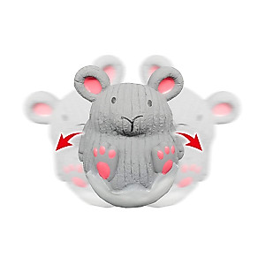 Latex with Rubber Tumbler Dog Toy (Mouse)