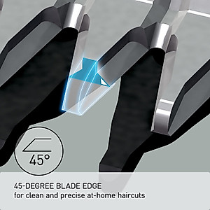 Panasonic Performance Hair Clippers with 2 Attachments and Adjustable Length Settings, Corded or Cordless Trimmer for Hair and Beard - ER-GC63-H (Silver)