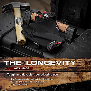 Glove Station Tactical Gloves for Men, Essential Series Covert Black, 2XL (1 Pack) - Dexterity Work Gloves, Mechanic Tactical Work Gloves, Heavy-Duty Protection for Utility & Outdoor Tasks