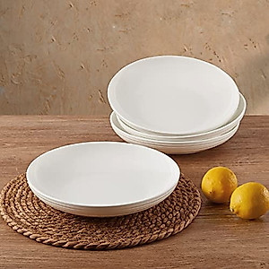 Mikasa Ciara Chip Resistant Set of 4 Pasta Bowls Set,  8-inch,White