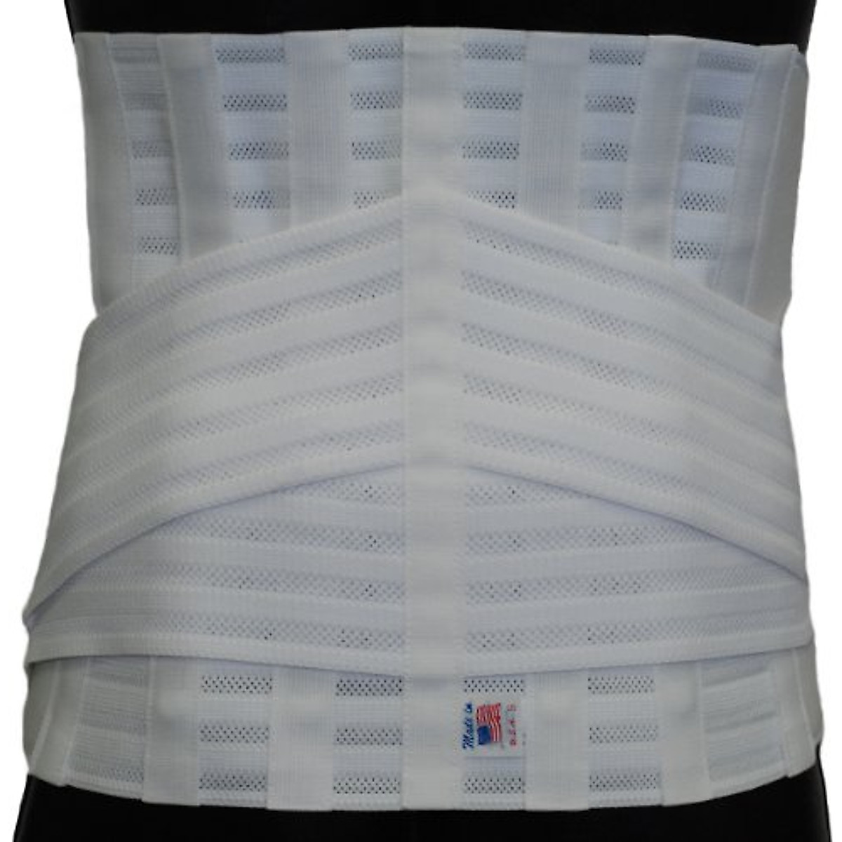 ITA-MED Improved Extra Strong Lower Back Support (12" Wide) Xlarge White