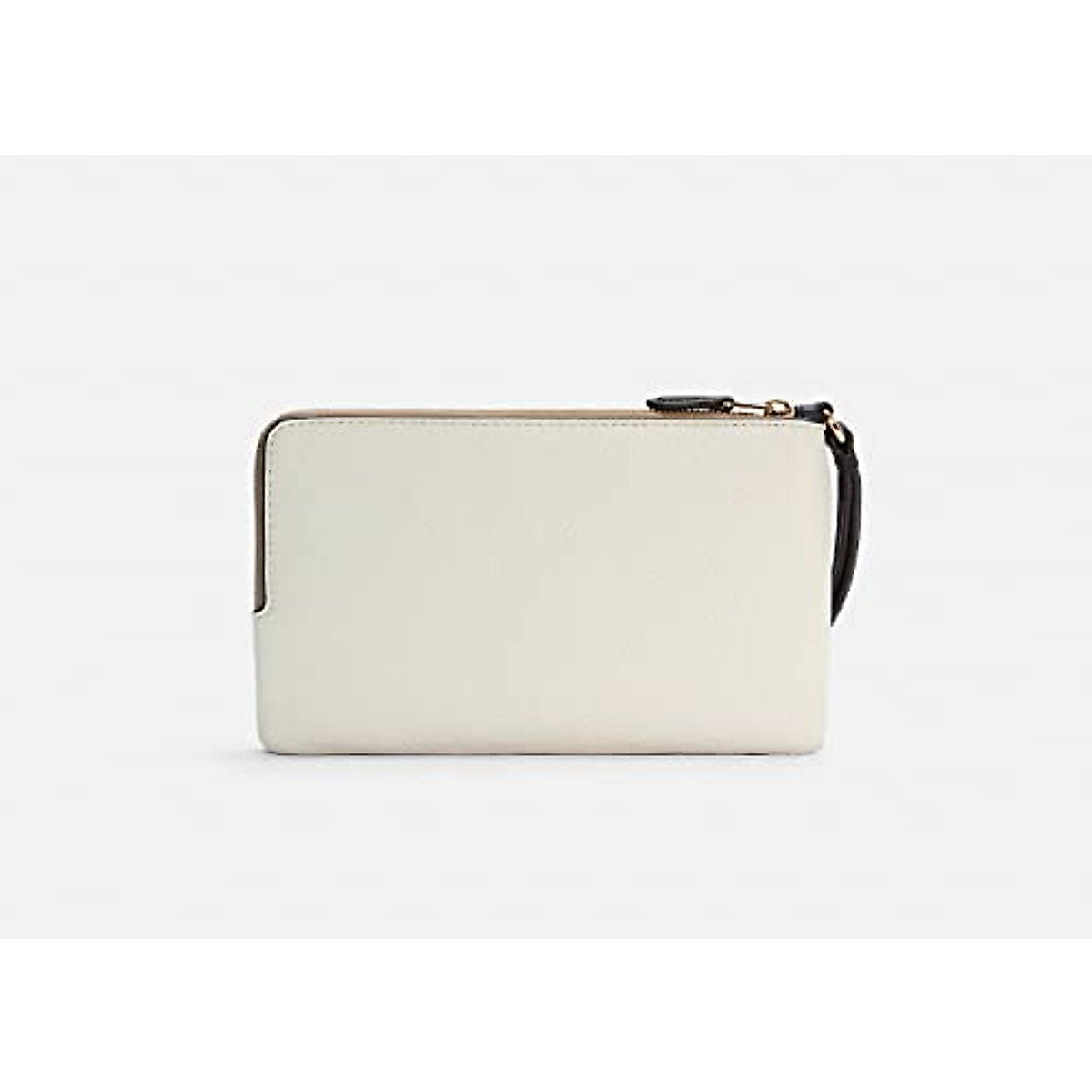 Coach Double Zip Leather Wallet In Colorblock Chalk Multi Style no. C7368