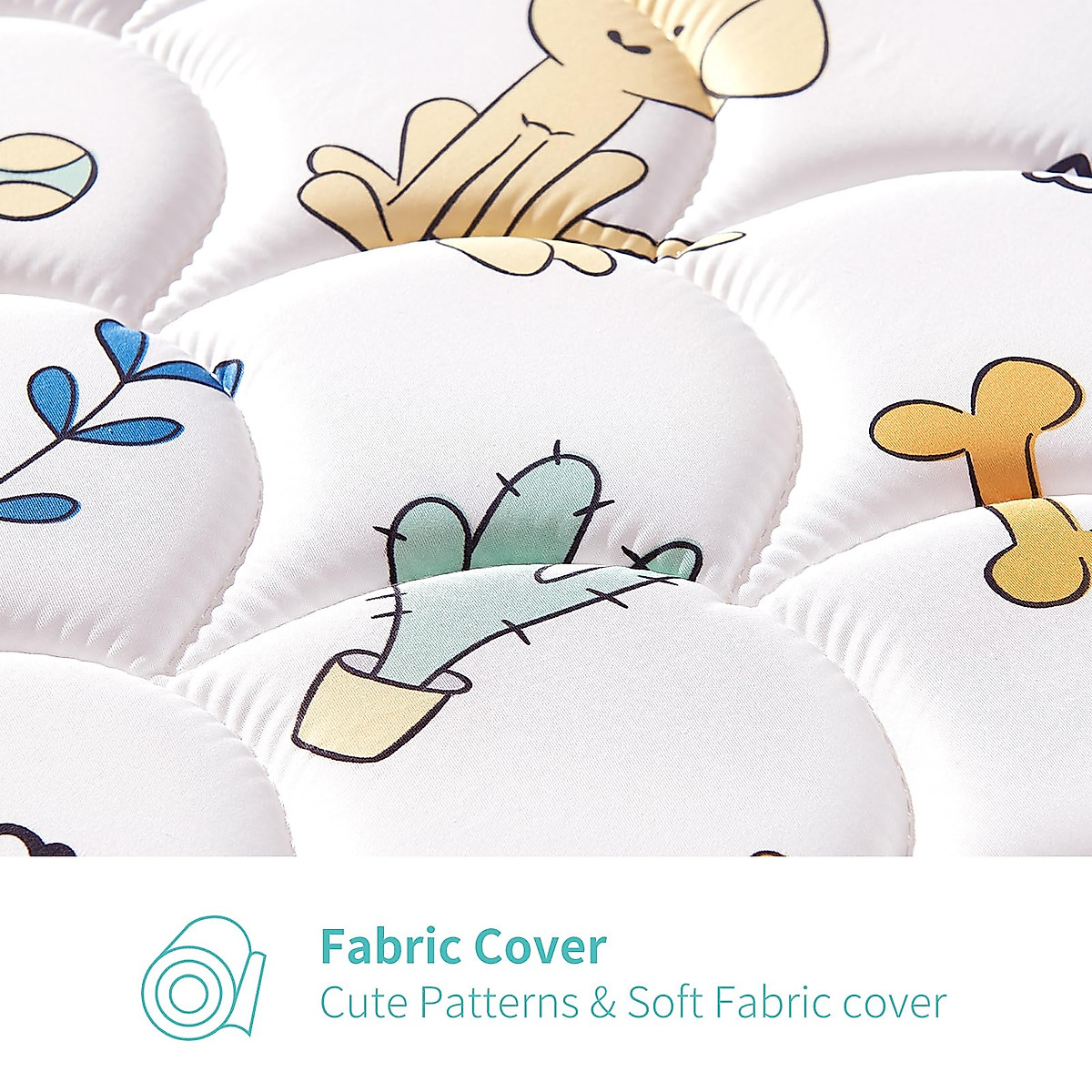 Letmxiu Premium 5" Crib Mattress and Toddler Mattress, Dual-Sided and Firm Toddler Bed Mattress, Hypoallergenic Toddler Mattress for Toddler Bed, Fits Standard Full-Size Crib and Toddler Bed