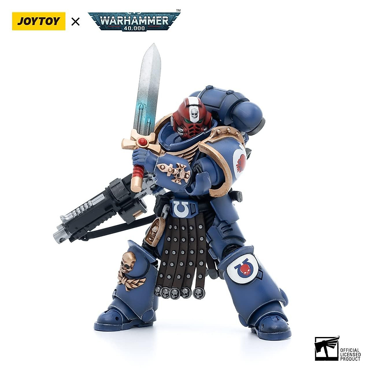 JoyToy Warhammer 40K: Ultramarines Intercessor Veteran Sergeant Brother Aeonta 1:18 Scale Figure