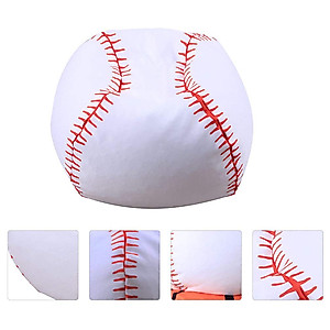 NUOBESTY Soft Stuffed Chair Storage Bean Bag Chair Cover Plush Toy Chair Baseball Bag Chair Room Furniture