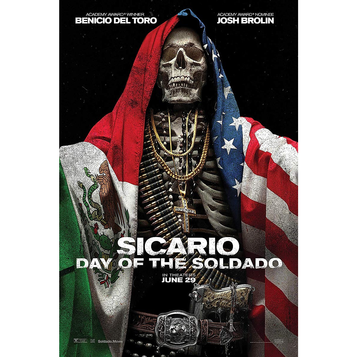 Sicario, Day of the Soldado Movie Poster 24x36 Benicio del Toro Josh Brolin Isabela Moner