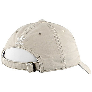 adidas Originals Women's Relaxed Fit Adjustable Strapback Cap, Khaki/White, One Size