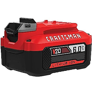 CRAFTSMAN V20 Battery, 6.0 Ah, Lithium Ion Battery (CMCB206)