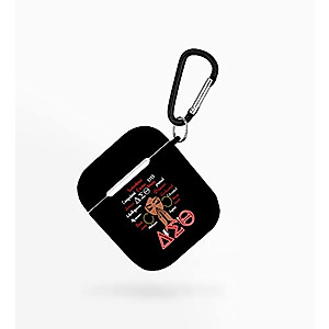 KGEVOCL Airpods Case Portable Case Cover Silicone Protective Earphone case for AirPods 1&2 for Women(Black)