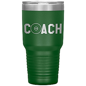 JFWcreations Wrestling Coach Tumbler - Wrestling Coach Gift 30oz Insulated Engraved Stainless Steel Wrestling Coach Cup Green