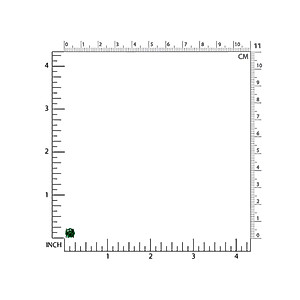 Silvershake 1.5 Ct 6MM Created Nano Green Emerald Gemstone 925 Sterling Silver Stud Earrings