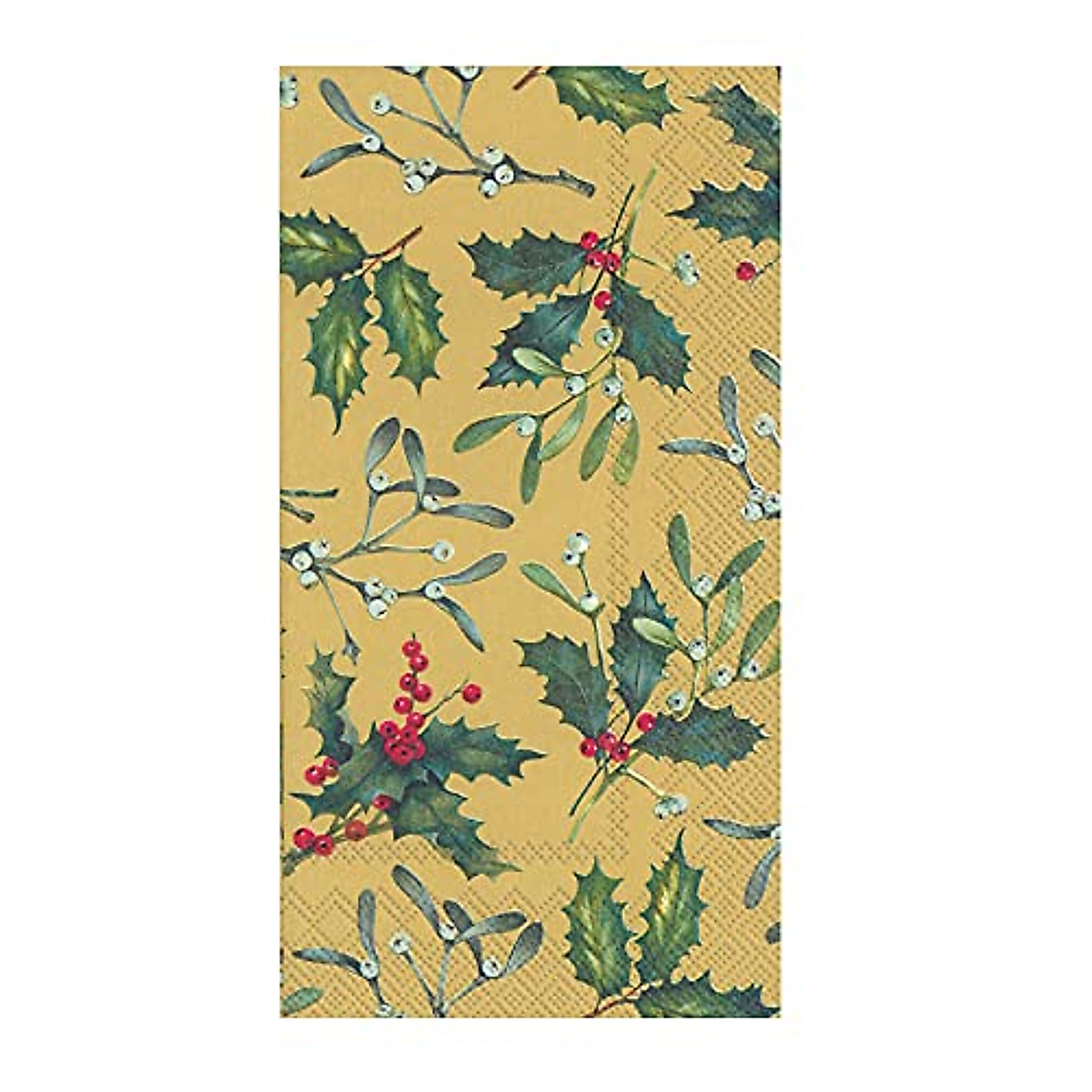 Christmas Hand Towels Sets: Quality Disposable Paper Hand Towels Featuring Beautiful Holiday Themes - 32 Total Holiday Guest Towels Per Set (Esther Gold)