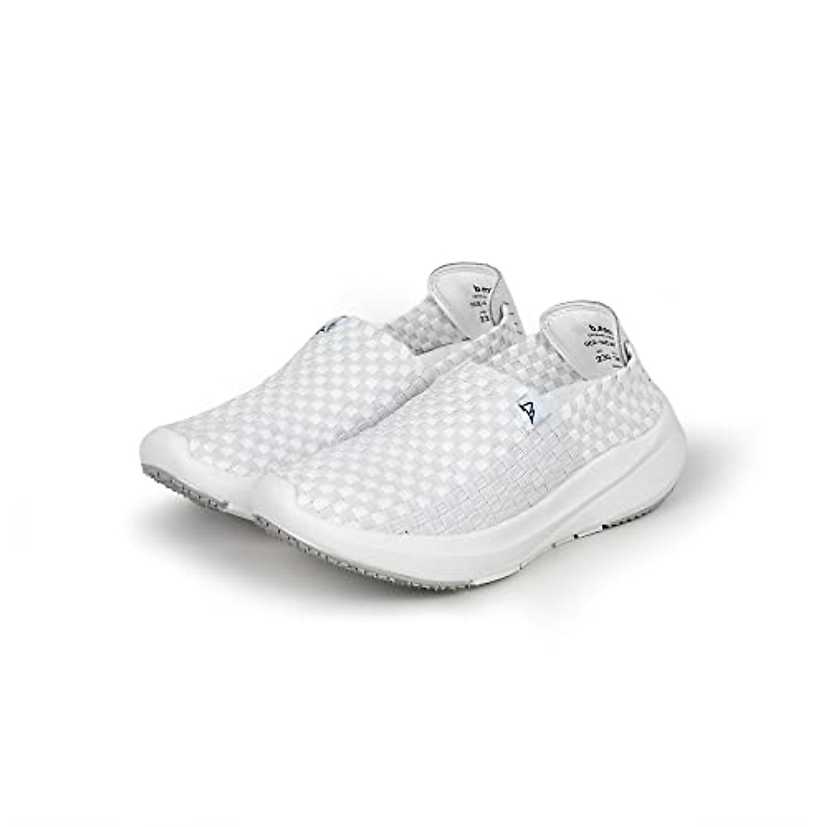 Woven Shoes Basic, Casual Woven Slip On Walking Shoes for Everyone, Comfortable Shoes and Light-Weight Shoes, Handmade Shoes, White, Size 6