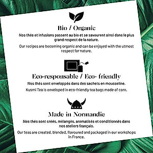 Kusmi Tea - Sweet Love Bio - Blend of Black Tea, Pink Pepper, Guarana & Spices - Organic Flavore Black Tea - 3.5 oz Loose Tea