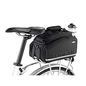 Topeak MTS TrunkBag DXP Bike Bag, Straps, Rigid Molded Panels, Water Bottle Holder