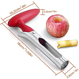 Premium Apple Corer Tool, Apple Corer Remover for Apple, Pear, Bell Pepper, Coconut, Pineapple, Easy to Use Durable Portable Apple Cutter