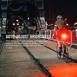 OLIGHT RN 120 C Bike Lights, 120 Lumens Tail Light 260 Degree Visibility, 1500m Viewable Range, Rechargeable Bike Break Light, IPX6 Waterproof, Road and Urban Cyclists