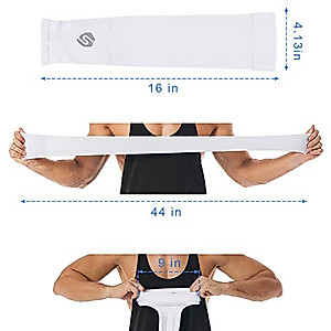 Cooling Arm Sleeves for Men Women SHINYMOD UV Sun Protection Tattoo Cover Up