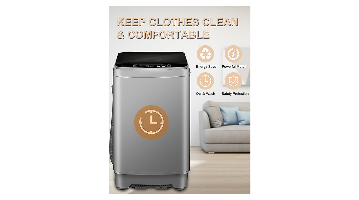 KRIB BLING 25lbs Compact Washing Machine - Automatic & Portable