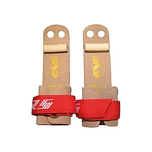 Reisport Men's Hook and Loop Ring Grips, X-Small, Small, Medium, Large, Gymnastic Grips, Men and Boys Gymnastics Training, Long Lasting, Leather, Safe Grip, Gymnastic Ring Grips