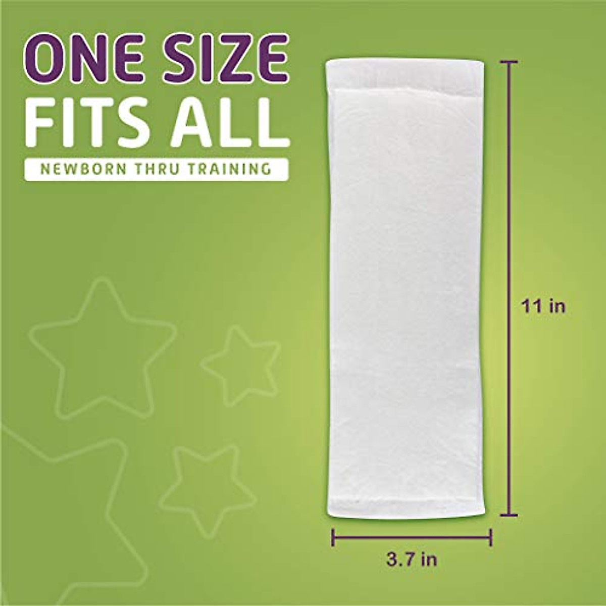 Dimples Booster Pads, Baby Diaper Doubler with Adhesive - Boosts Diaper Absorbency - No More leaks 30 Count (with Adhesive for Secure Fit) … (30 Count)