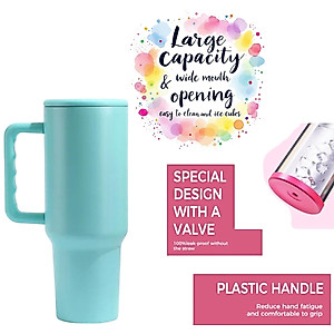 Kiki New York Tumbler with lid (Aqua Green)