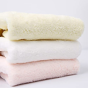 3 Pack Cute Hand Towels, Bathroom Towels with Hanging Loop, Children Hand Towel Animals, Microfiber Coral Fleece Absorbent Hand Towel for Kitchen Bathroom Bedroom (3pcs)