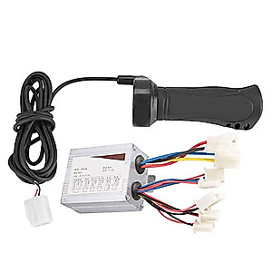 Vbestlife 500W 36V Brushed DC Motor Speed &Controller, Throttle Twist Grips E-Bike Scooter Tricycle Speed Controller Motor (500W 36V)