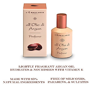 L'Erbolario Argan Oil - A Seductive, Almost Indulgent Fragrant Sensation - Gourmand And Vanilla Accents Delicately Blend Together - Amber, Creamy - Dermatologically Tested - 1.6 Oz EDP Spray