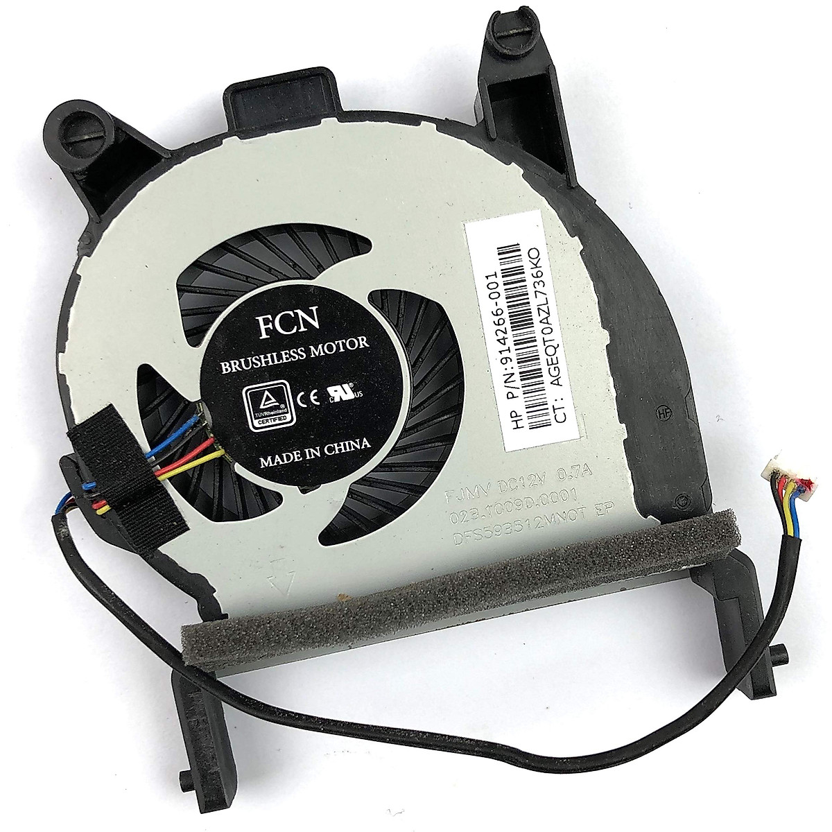BestParts CPU Cooling Fan for HP ProDesk Mini 600 G3 400 G3 P/N: BUC0712HB-00 914266-001 DC 12V 4 Pin