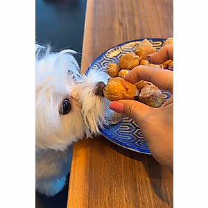 Munchbird Dehydrated Chicken Jerky Wrapped Egg Yolk Dog Treats, 100% Egg Yolk, Food Topper for Dogs, No Filler, Alternative to Freezed Dried Quail Egg Yolk, 7 OZ (Pack of 20 to 30 Egg yolks)