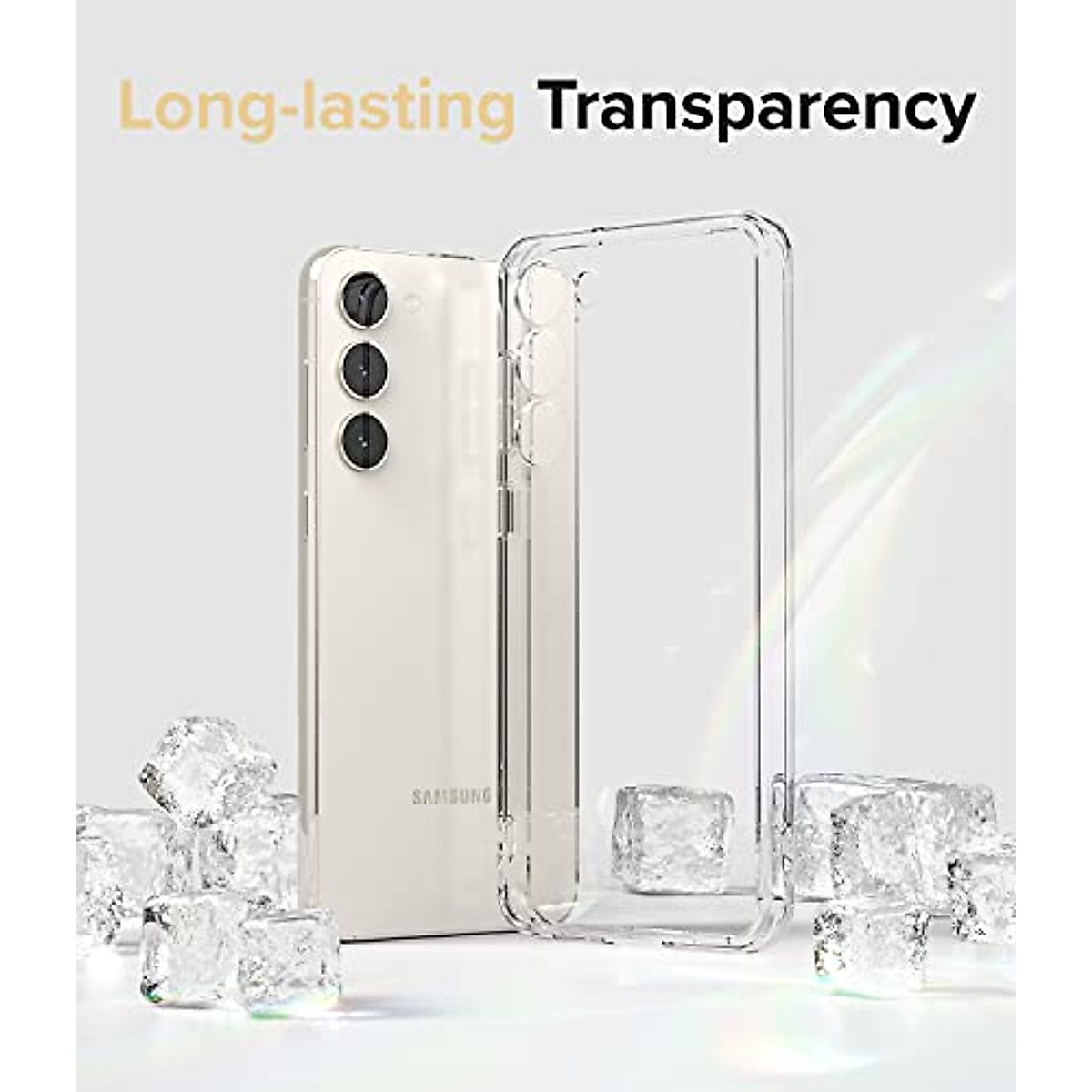 Ringke Fusion [Display The Natural Beauty] Compatible with Samsung Galaxy S23 Case 5G, Transparent Phone Cover for Women, Men, Shockproof Bumper Designed for S23 Case - Clear