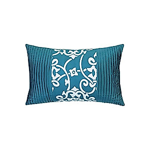 Chic Home Hailee 24 Piece Comforter Complete Bed in a Bag Sheet Set and Window Treatment, Queen, Teal