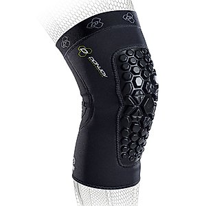 DonJoy Performance Defender Compression Support Knee Pads (Pair) – Padded Support for Collision Contact Sports, Football, Rugby, Lacrosse, Martial Arts, Obstacle Courses, Small