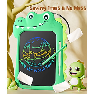 LCD Writing Tablet for Kids, Drawing Tablet Doodle Board Toddler Toys, Dinosaur Toys Tablet for Boys Girls 3 4 5 6 7 8 Years Old, Birthday Gift Doodle Drawing Writing Pad Education Learning Toys